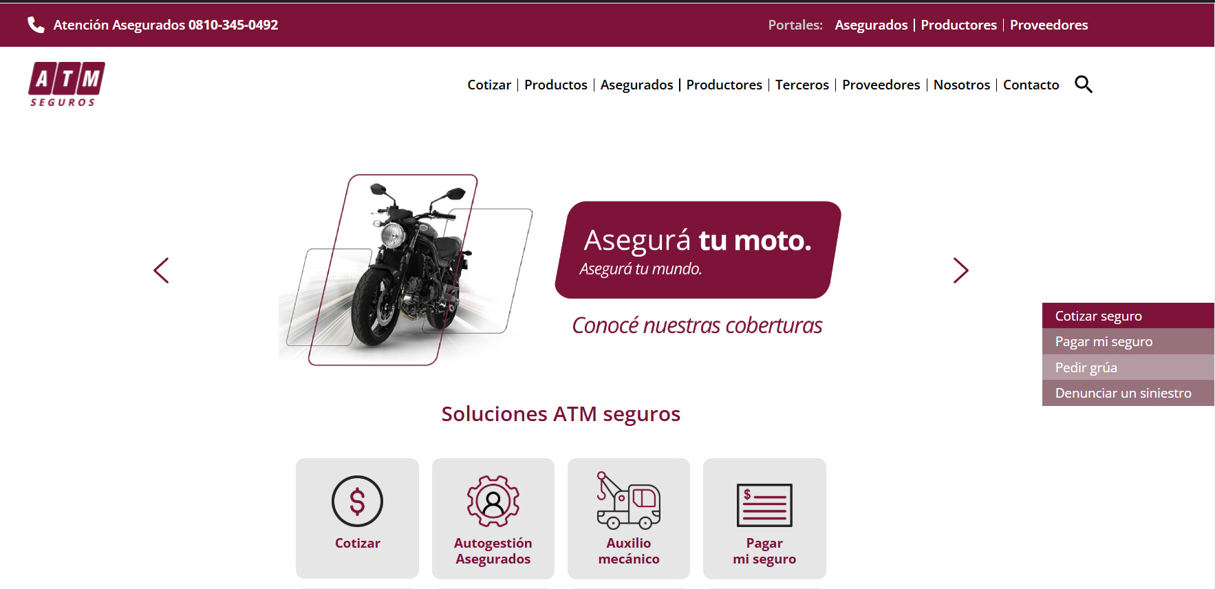 ATM Seguros mejora su web - Minuto Motor